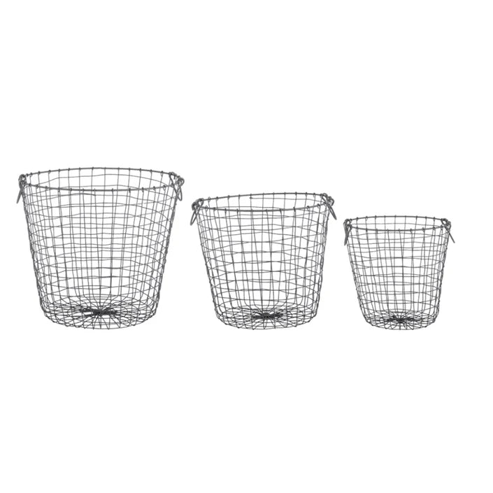 Round Wire Baskets | Set Of 3 – Addenbrooke
