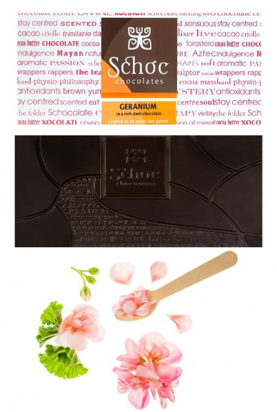 Geranium Dark Chocolate | Schoc Chocolates – Addenbrooke