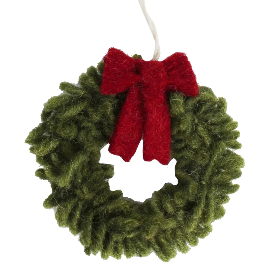 Felt Mini Christmas Wreath | En Gry & Sif – Addenbrooke